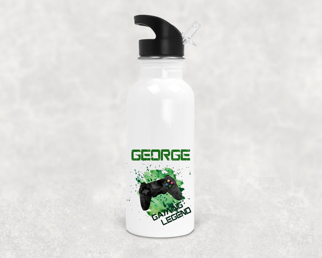 Personalised Gaming Water Bottle , Aluminium Metal Water Drinking ...