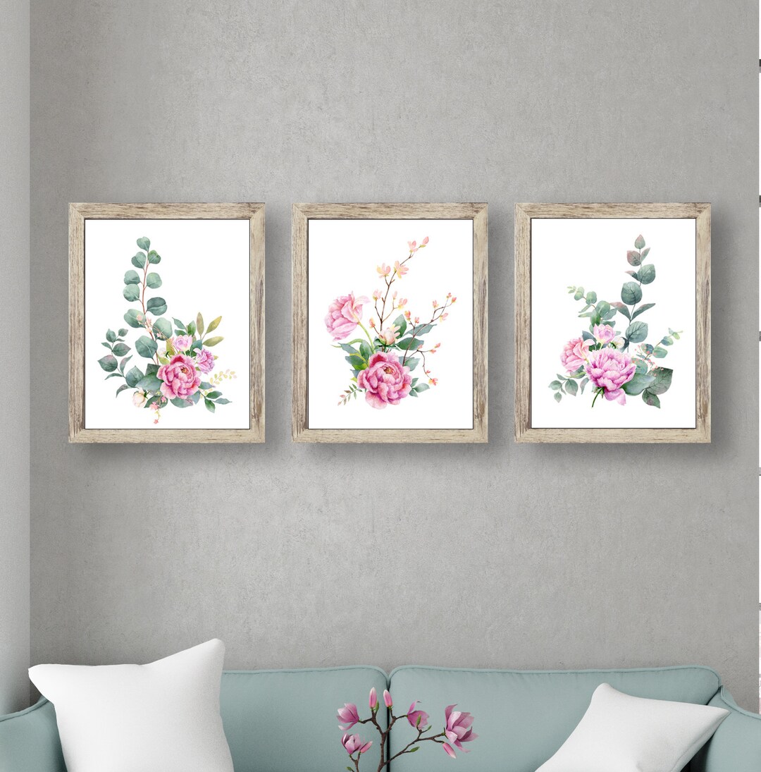 Roses Flower Print , Botanical Print , Flower Wall Art , Flower Art ...