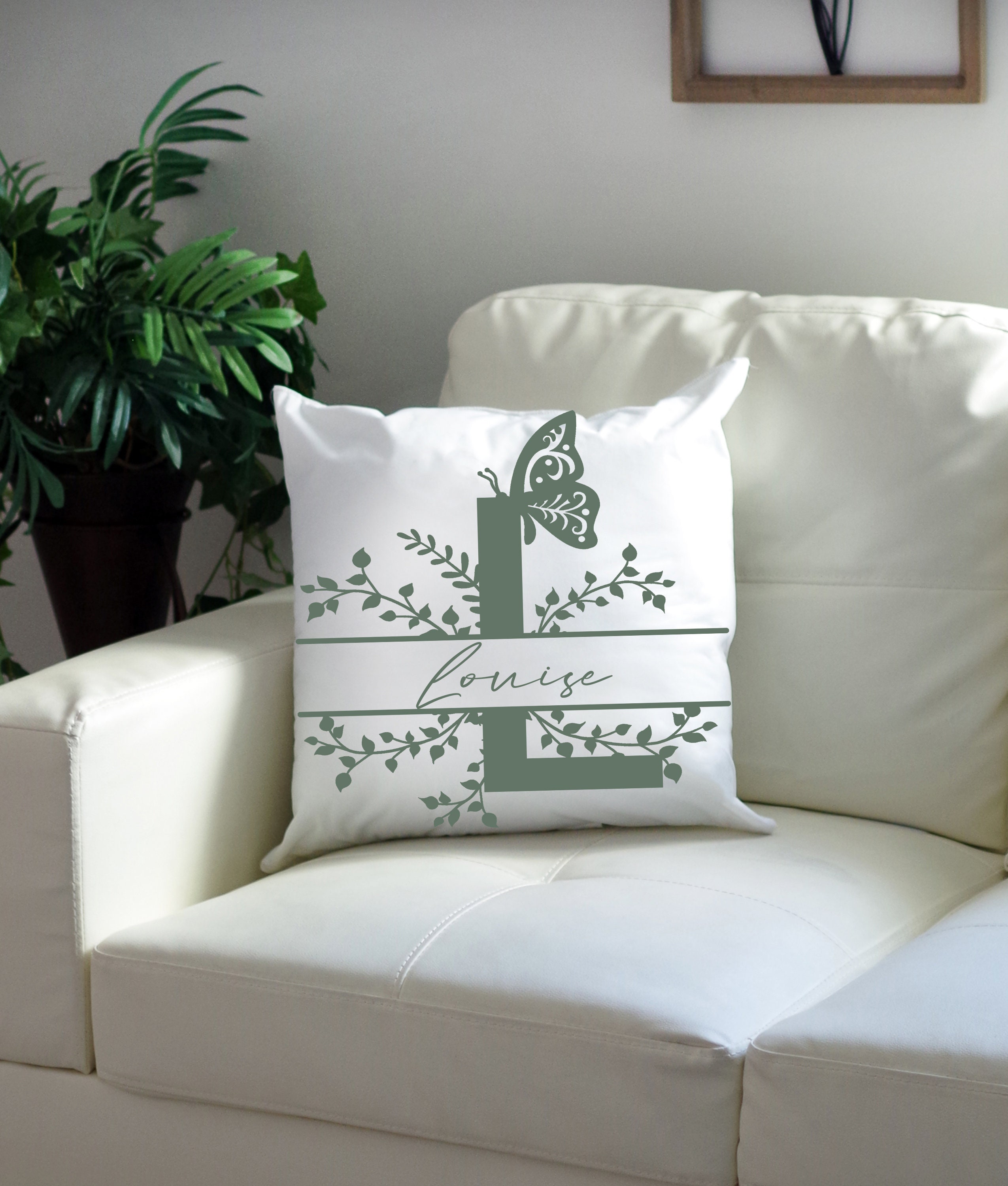 Personalised Letter and Name Cushion Personalised Name Print | Etsy