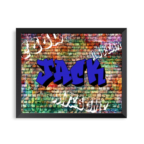 Graffiti Art Personalised Name Print Graffiti Name Print - Etsy