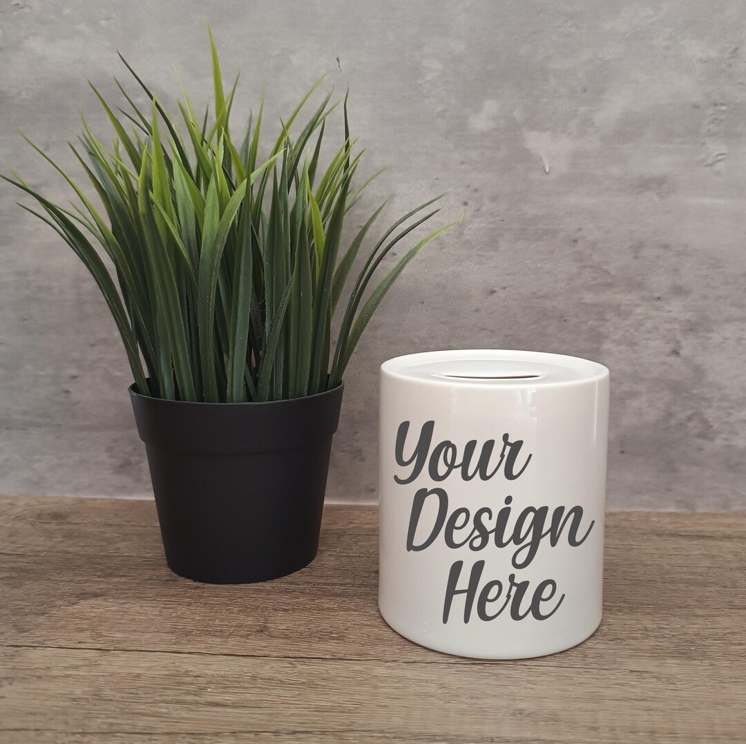 Money Box Mockup Coin Bank Mockup Sublimation Piggy Bank Mock up ...