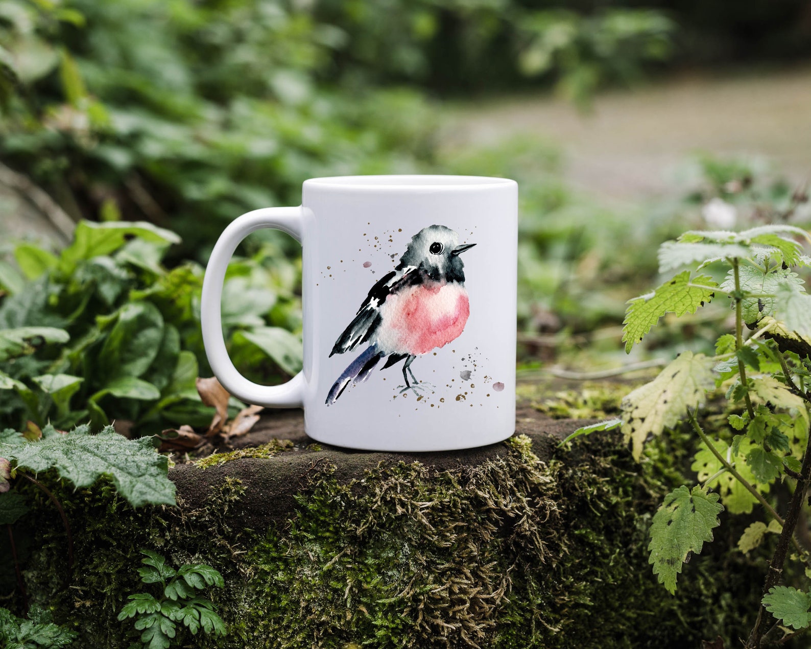 Set of Ceramic Garden Bird Mugs, English Bird Mugs, Bird Cups, Robin ...