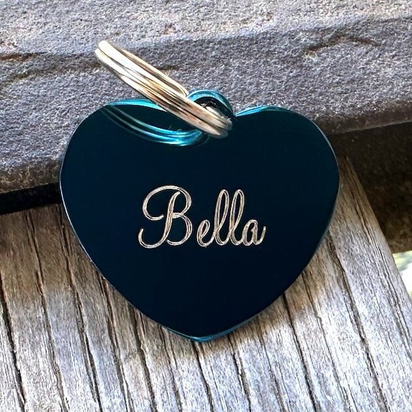 Heart Dog Tag - Etsy
