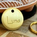 Personalized Gold Dog Tag Custom Engraved ID for Dogs Microchip ...