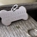 Silver Bone Pet ID Stainless Steel Custom Engraved Dog Tag Size 28x50mm ...