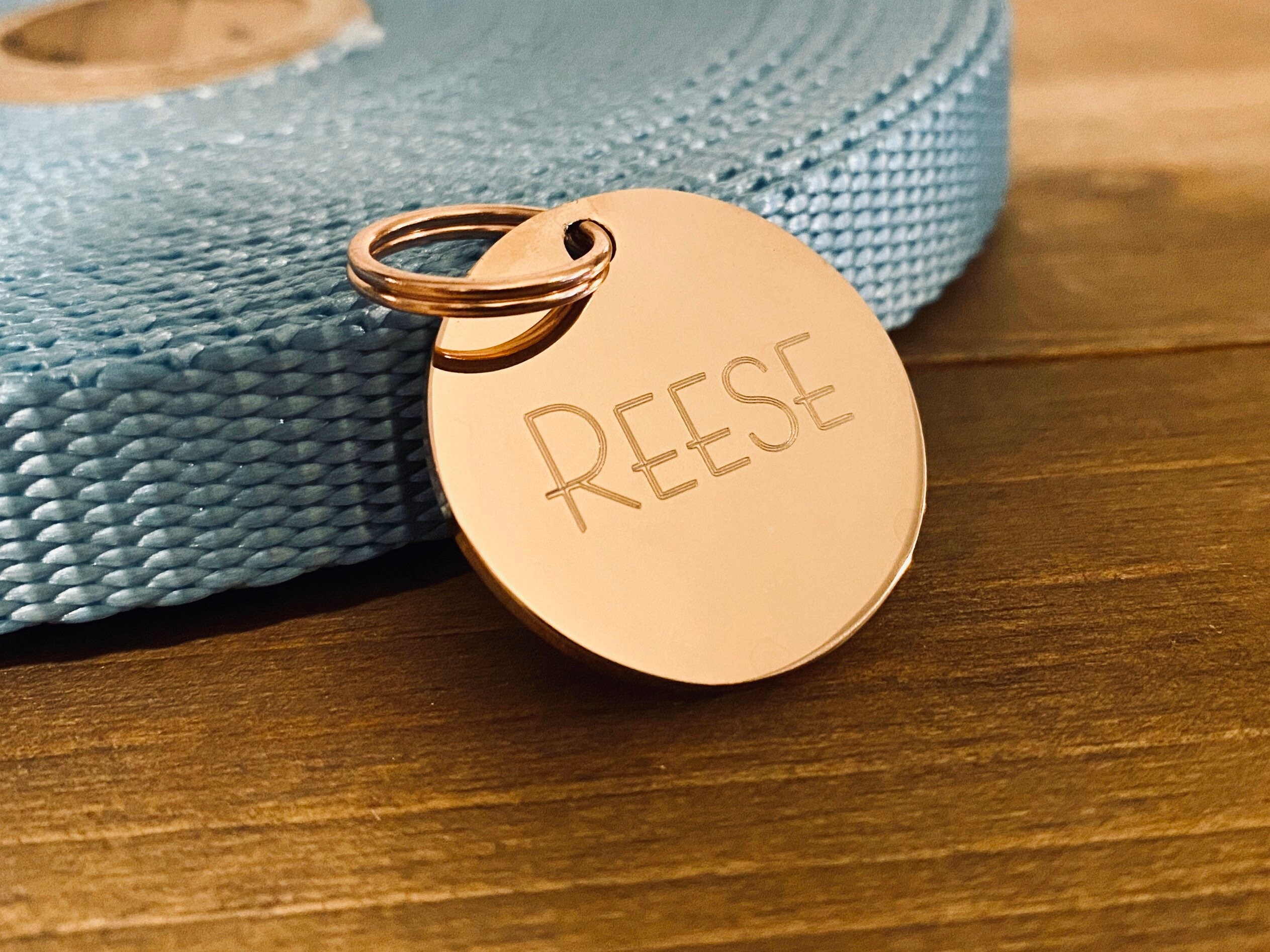 Rose Gold Round Pet Id Stainless Steel Engraved Dog Tag Etsy rose-gold-round-pet-id-stainless-steel-engraved-dog-tag-etsy