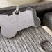 Silver Bone Pet ID Stainless Steel Custom Engraved Dog Tag Size 28x50mm ...
