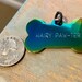 Silver Bone Pet ID Stainless Steel Custom Engraved Dog Tag Size 28x50mm ...