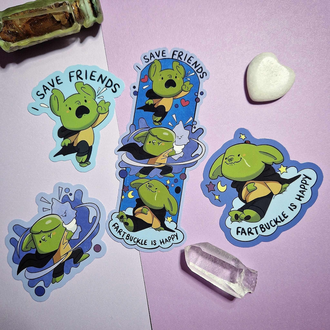 Fart Buckle Goblin Vinyl Stickers: Dnd, TTRPG - Etsy