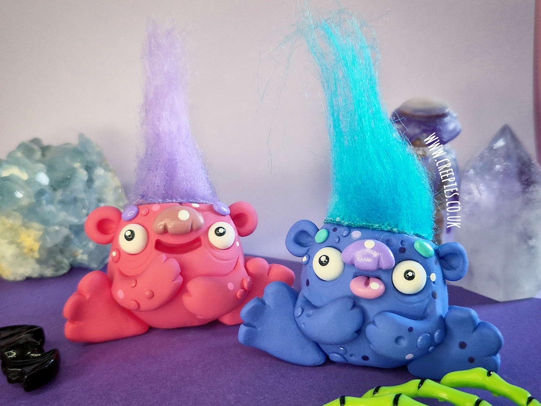 TROLL, Clay, Handmade, Trolls - 90s, Halloween. - Etsy