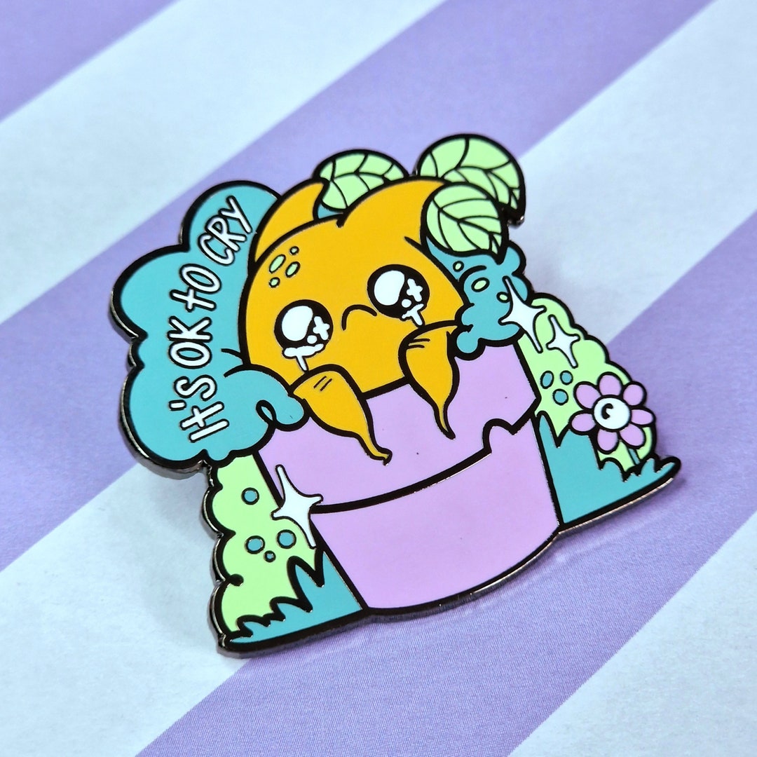 MANDRAKE, It's OK to Cry Hard Enamel Pin, Witch, Fantasy, Wizard ...