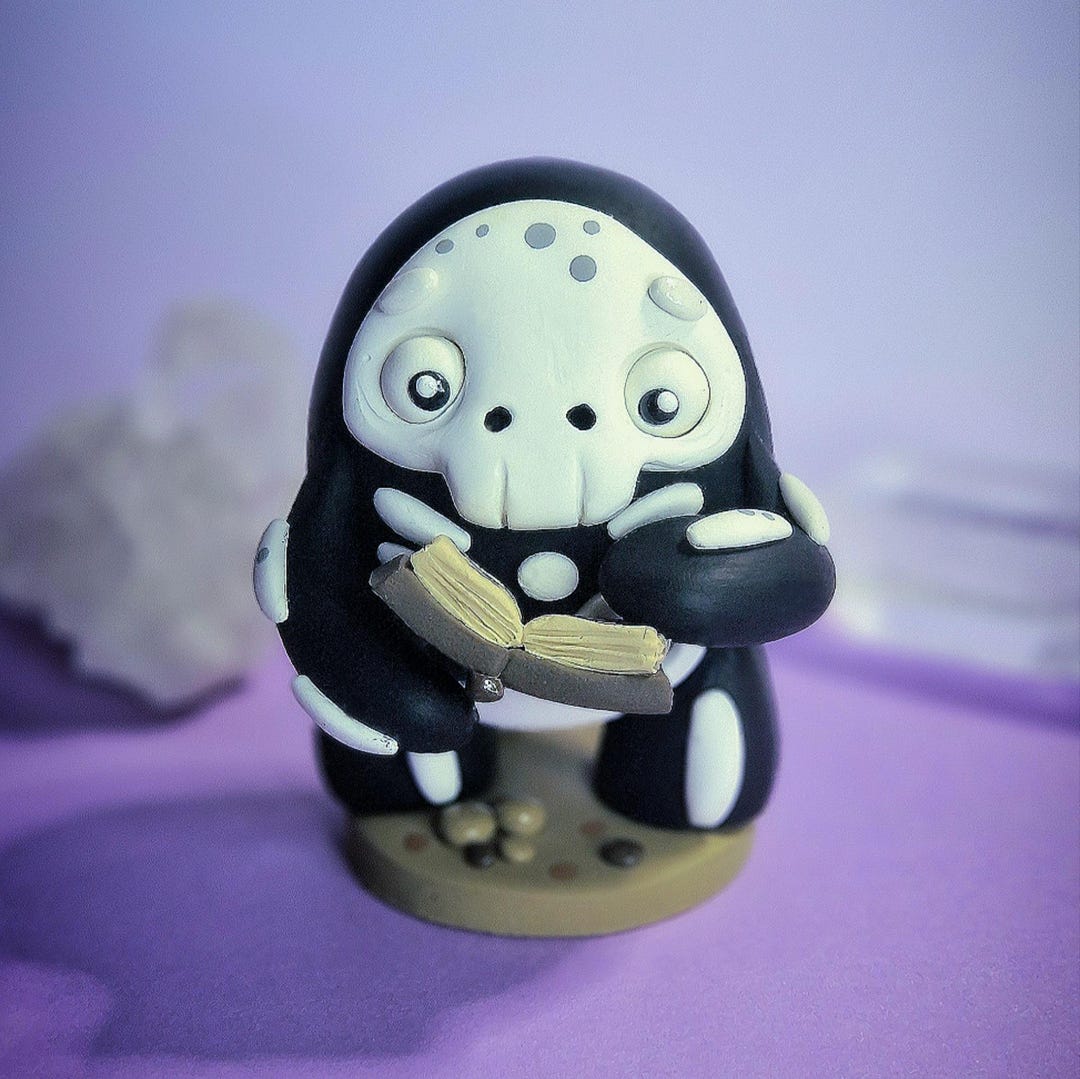 SKELLY, Clay, Handmade, Skeleton, Halloween, Desk Buddy - Etsy