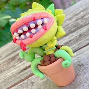 VENUS, Clay, Handmade, Fly Trap, Plant, Little Shop of Horrors ...