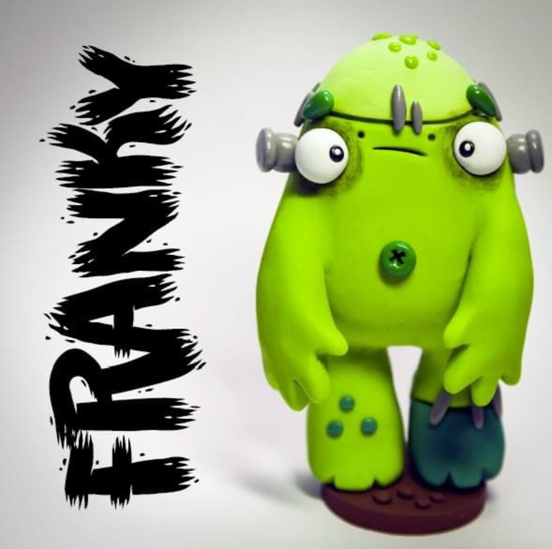 Franky - Creepies - Clay Sculpture - Handmade - Frankenstein - Monster ...