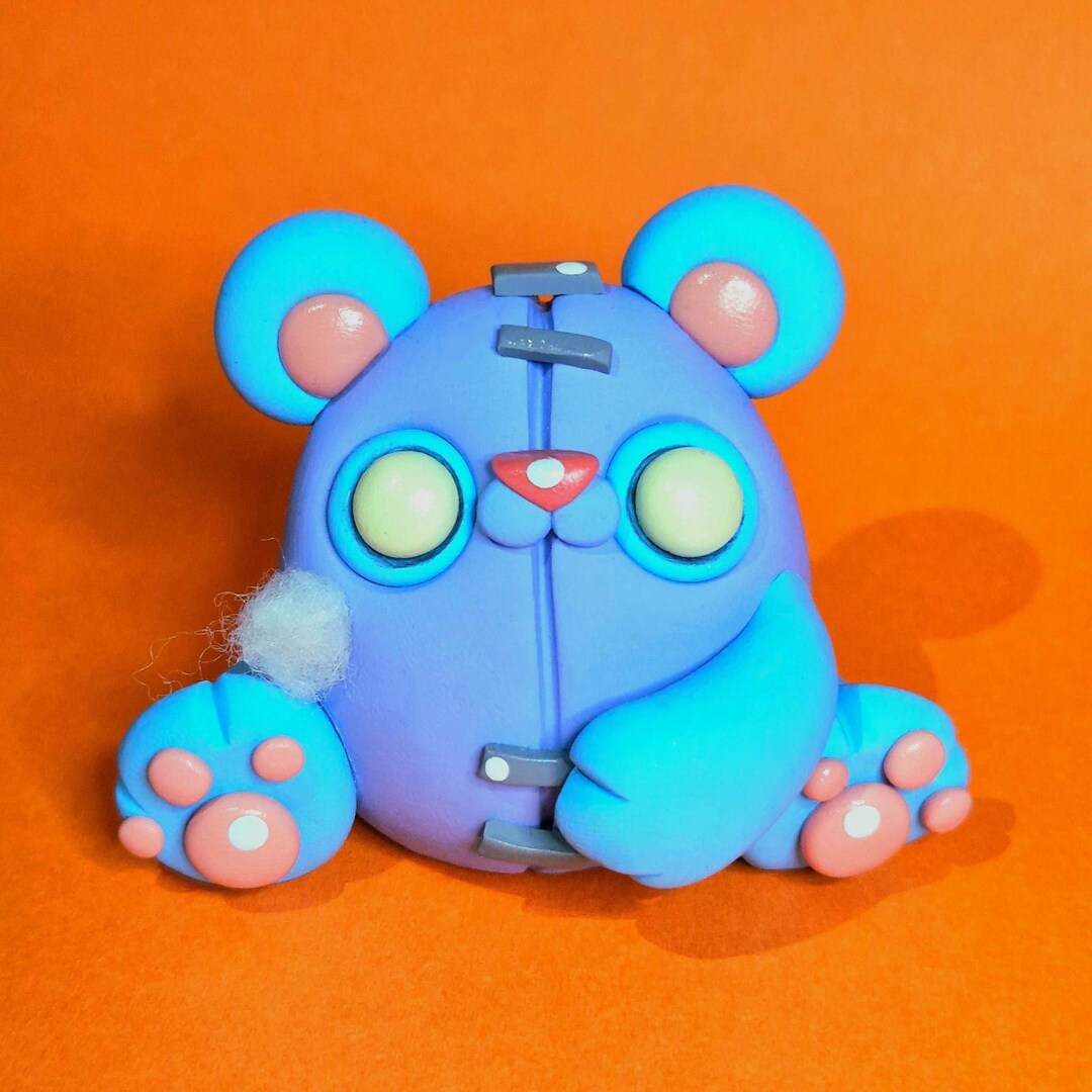 ZOMBEAR PANDA, Clay, Handmade, Zombie, Bear, Desk Buddy - Etsy