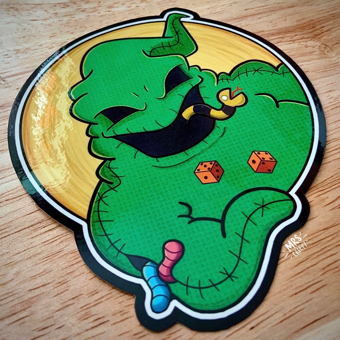 Oogie Boogie Vinyl Sticker - Etsy