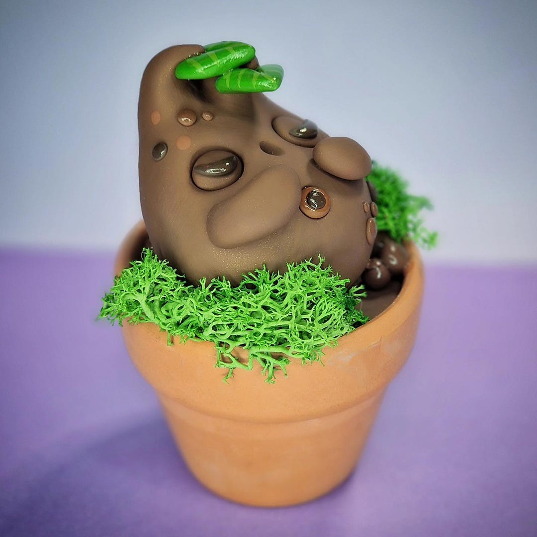 MANDRAKE, Clay, Handmade, Mandragora, Plant Lover, Desk Buddy - Etsy