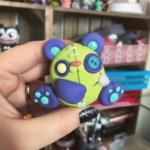 ZOMBEAR PANDA, Clay, Handmade, Zombie, Bear, Desk Buddy - Etsy