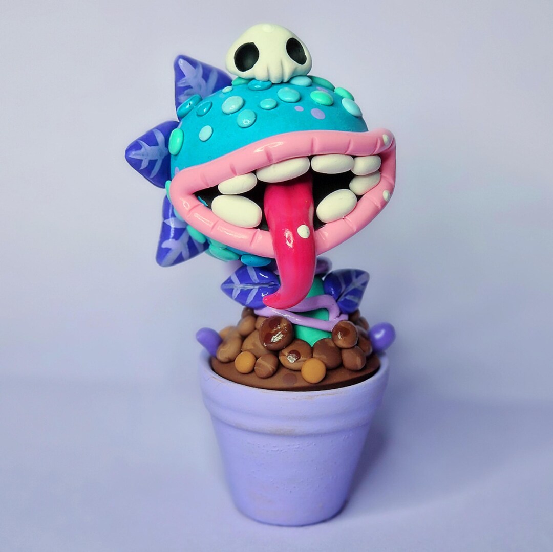VENUS, Clay, Handmade, Fly Trap, Plant, Little Shop of Horrors, Halloween, Desk Buddy - Etsy