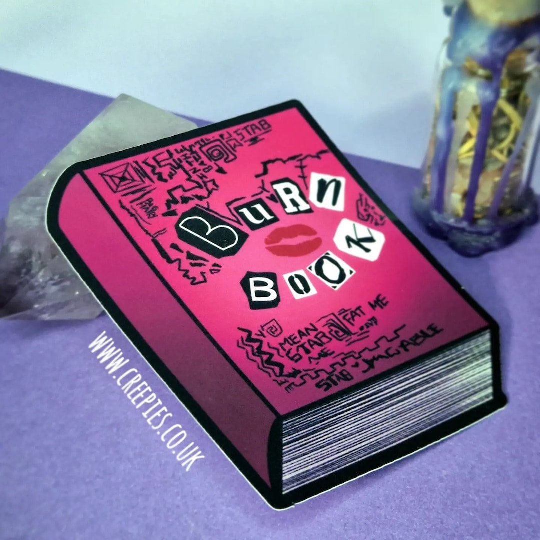 Burn Book Vinyl Sticker - Teen - Mean Girls - Etsy