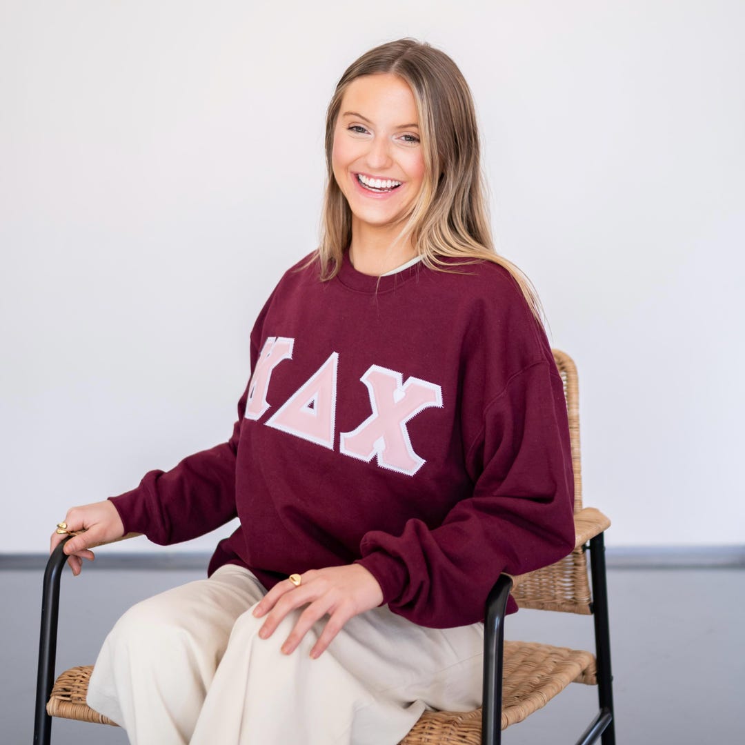 Kappa Delta Chi Sorority Basic Greek Letter Double Stitched Sweatshirt ...