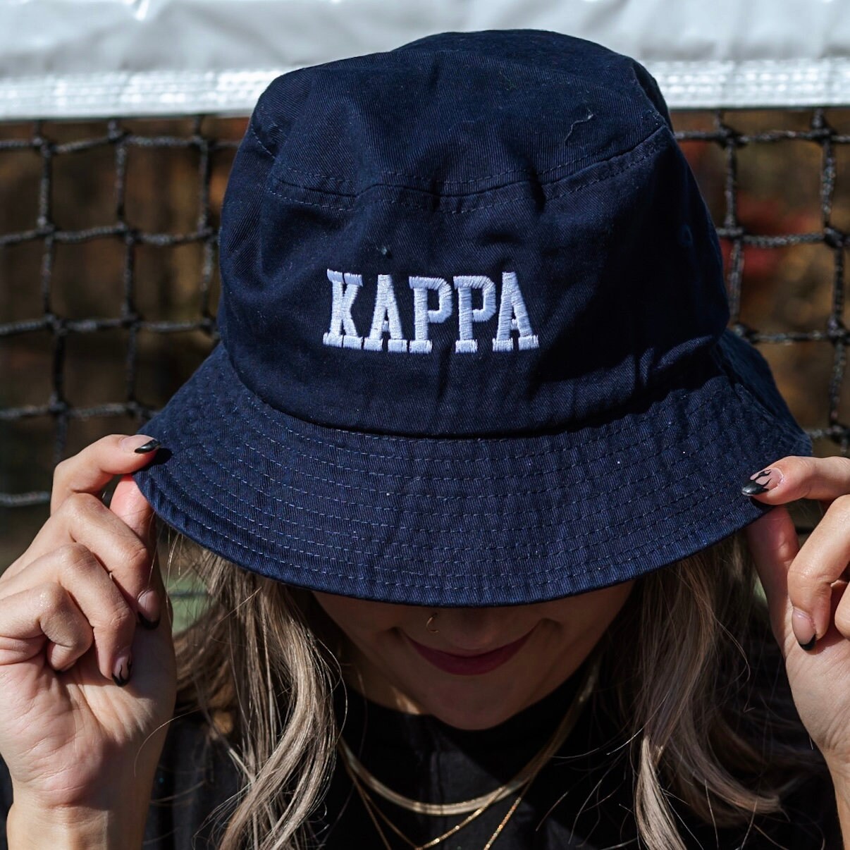 Courtside Sorority Greek Letter Bucket Hat / Greek Sorority | Etsy