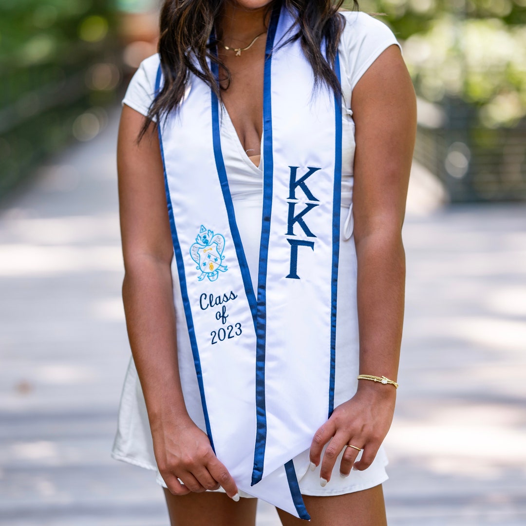 Kappa Kappa Gamma Sorority Crest Graduation Angled Stole Trim / Greek ...