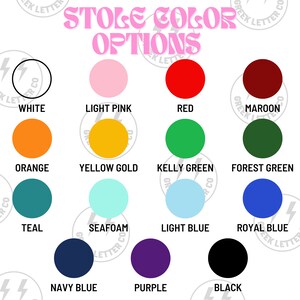 Basic Classic Sorority Graduation Stole / Greek Stole With Graduating ...