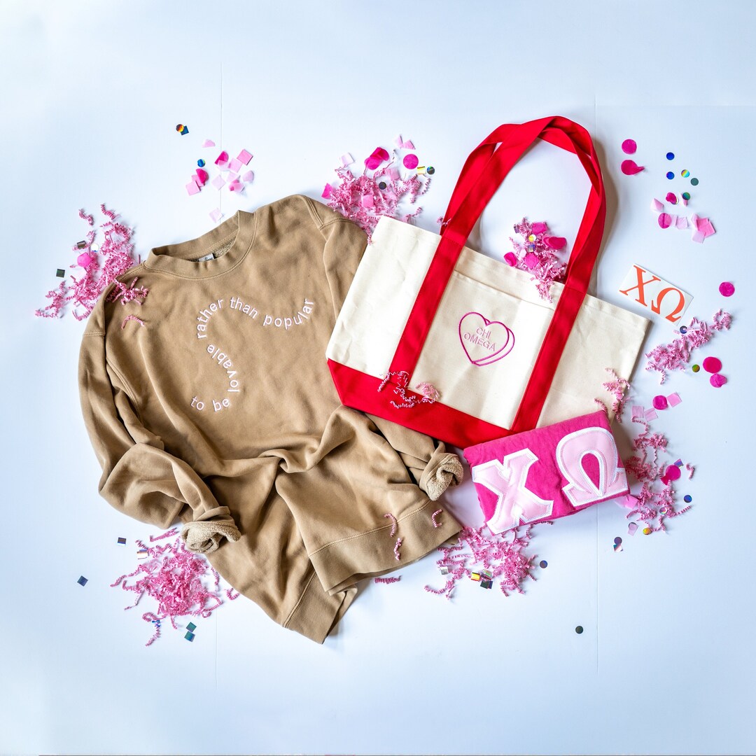 MEDIUM Sorority Starter Pack Bundle Gift Box / Greek Letter T-shirt ...