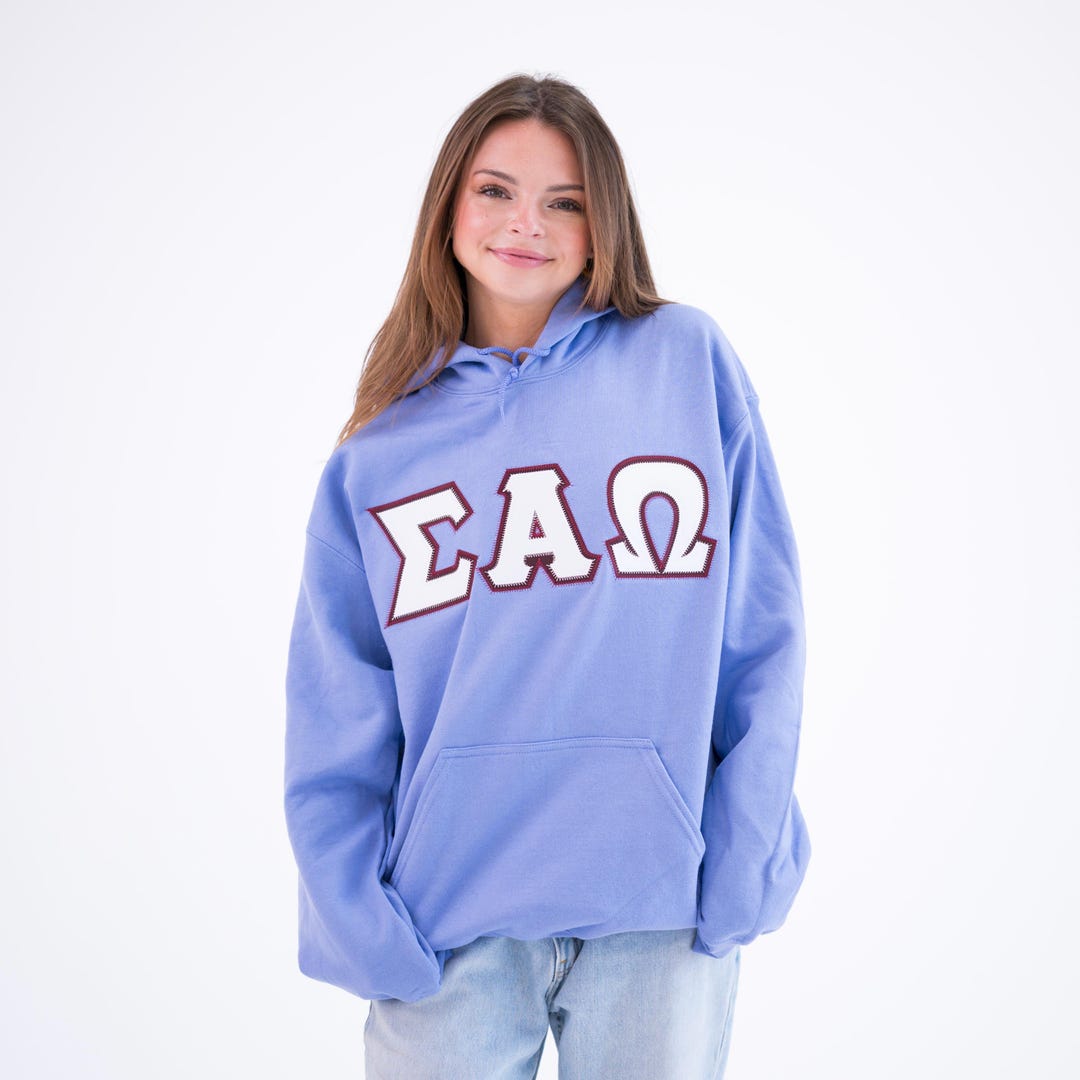 Sigma Alpha Omega Greek Letter Hoodie Sweatshirt / Gildan Hoodie ...
