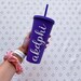 Cursive Personalized Sorority Acrylic Tumbler / Greek Letter Sorority ...
