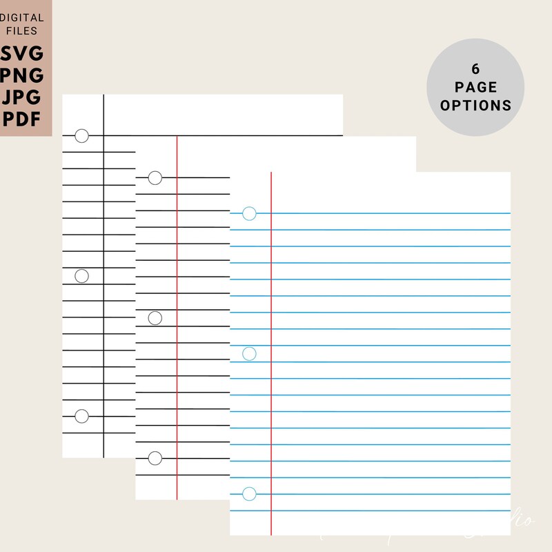 Notebook Paper - Etsy