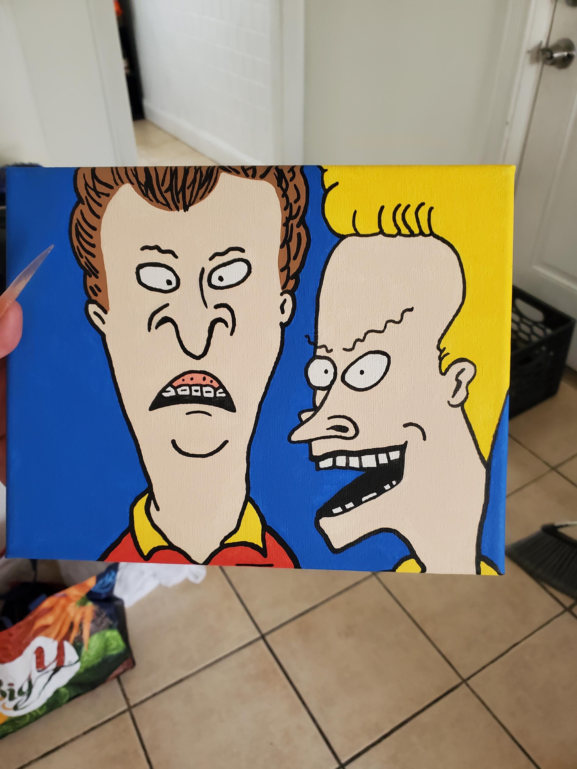 Beavis and Butthead Drawn/painted - Etsy