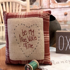 Primitive True Valentine Hand Embroidery Pattern, Be My Valentine ...