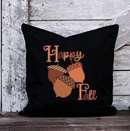 Happy Fall Machine Embroidery Pattern ITH Embroidery - Etsy