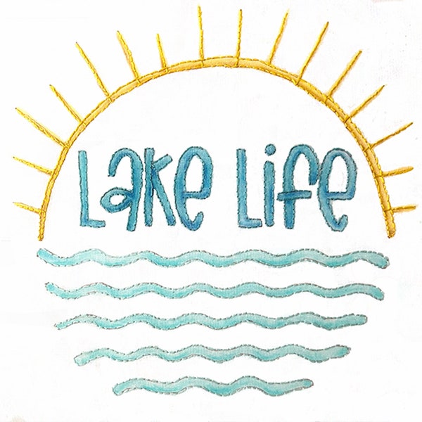 Lake Embroidery Designs - Etsy