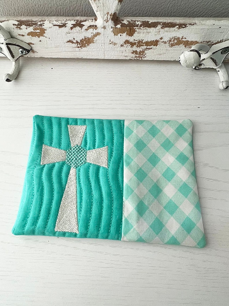 Spring Mug Rug, Beneath the Cross Machine Embroidery, ITH Pattern - Etsy