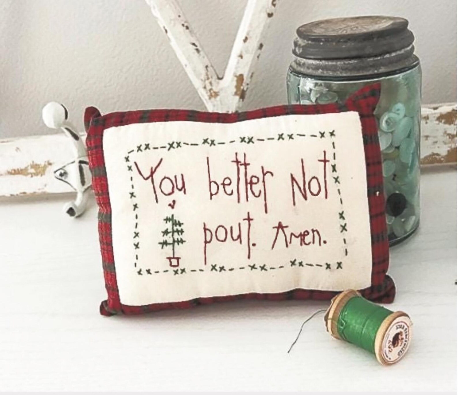 You Better Not Pout Hand Embroidery Pattern (instant Download) - Etsy