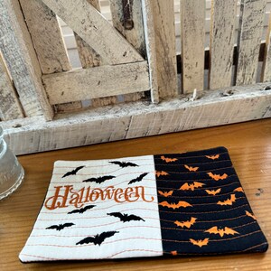 Halloween Mug Rug, ITH Machine Embroidery Pattern, Two Sizes - Etsy