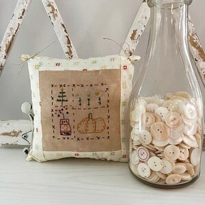 Primitive Hand Embroidery, Seasons Sampler Pattern - Etsy