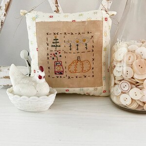 Primitive Hand Embroidery, Seasons Sampler Pattern - Etsy