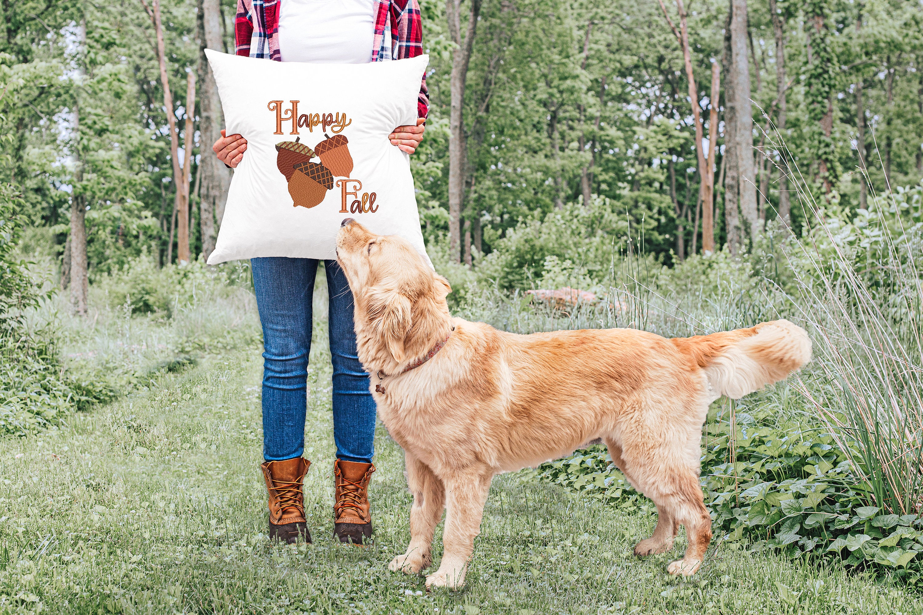 Happy Fall Machine Embroidery Pattern ITH Embroidery - Etsy