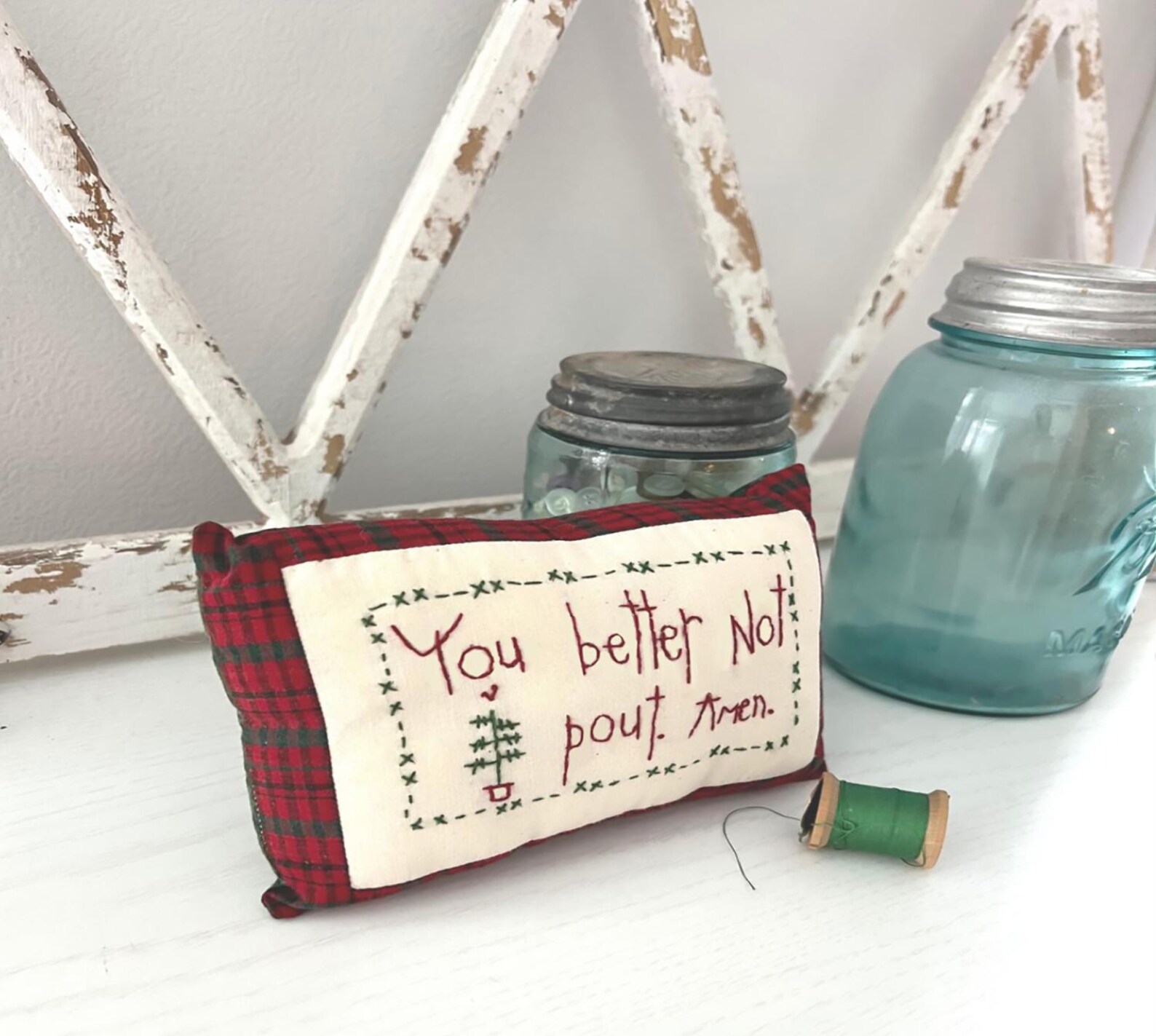 You Better Not Pout Hand Embroidery Pattern (instant Download) - Etsy
