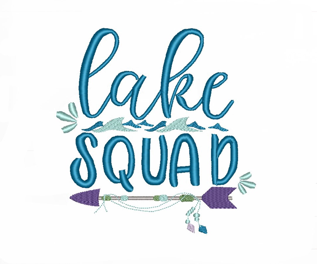 Lake Squad Machine Embroidery Design (digital Download) - Etsy