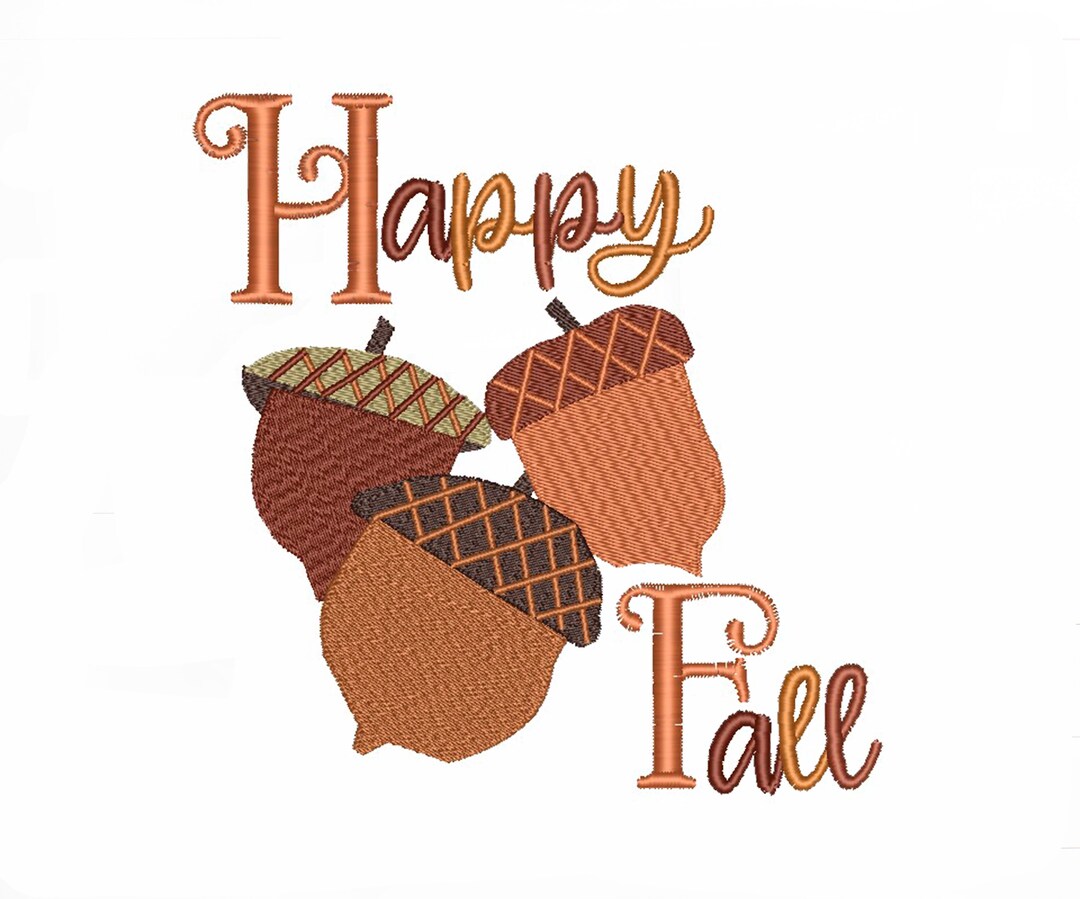 Happy Fall Machine Embroidery Pattern - ITH Embroidery - Basket Case X ...