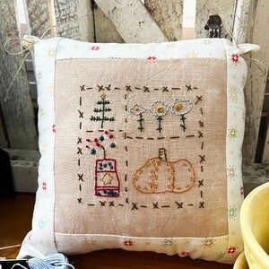 Primitive Hand Embroidery, Seasons Sampler Pattern - Etsy