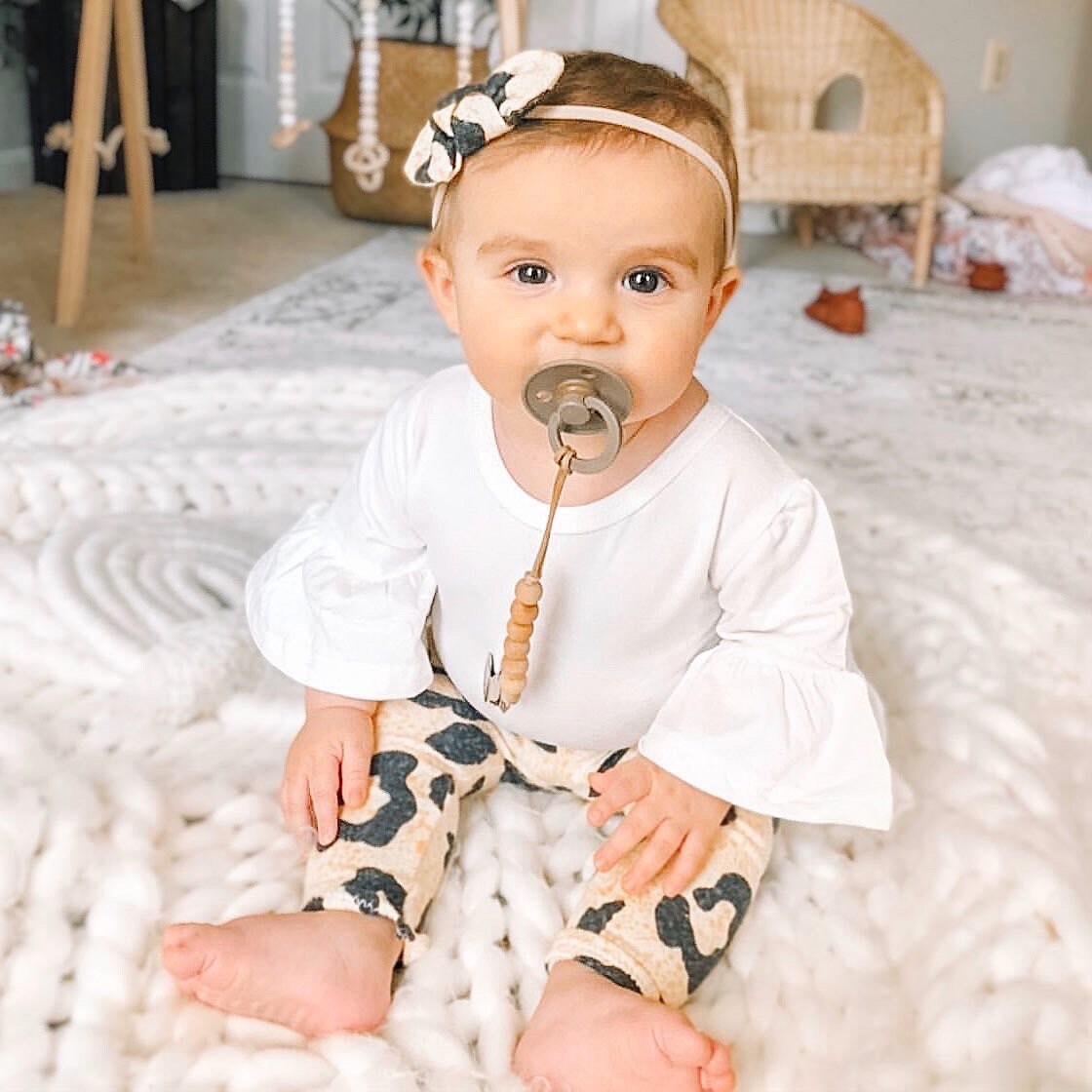 Black Animal Spots on Lemon Pebble Leggings and Top Knot - Etsy