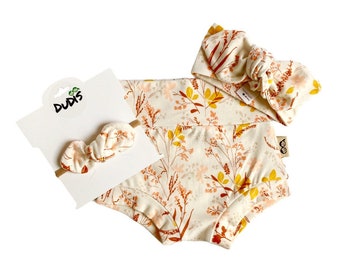 Lavender Rib Bummies And/or Top Knot Headband Set Baby Girl - Etsy