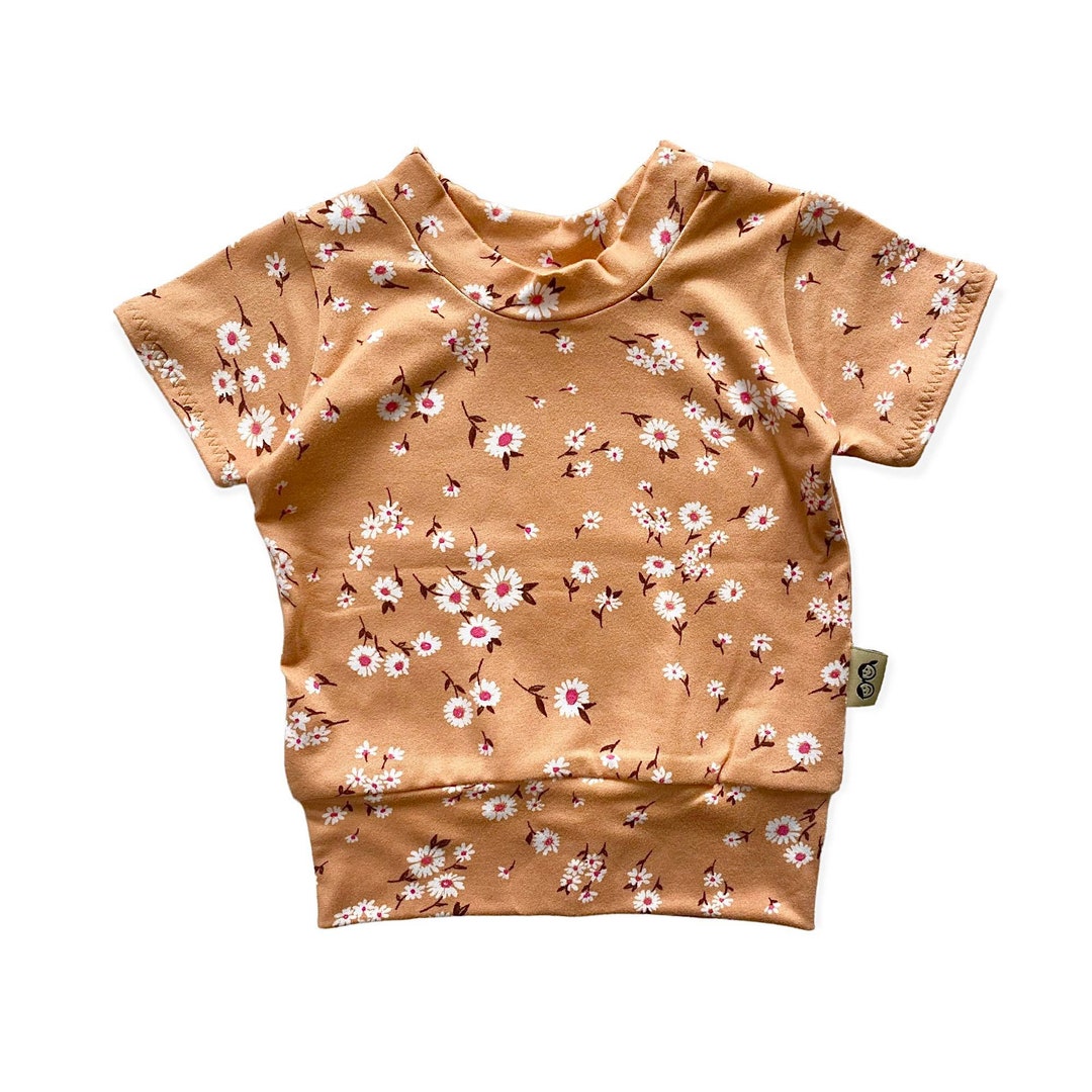 Field of Daises on Camel Dudis Tee, Childrens T-shirts, Handmade Kids ...