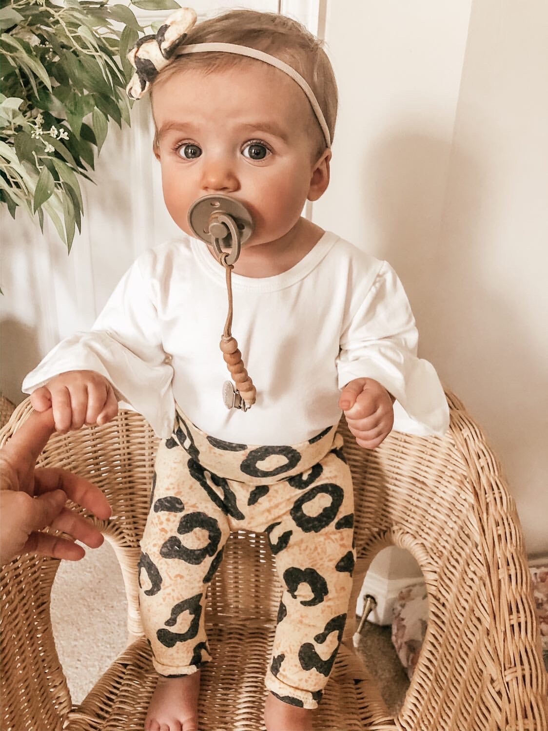 Black Animal Spots on Lemon Pebble Leggings and Top Knot - Etsy